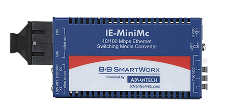 IMC-350I-M8-PS-A - Mini Hardened Media Converter, 100Mbps, Multimode 850nm, LFPT, 2km, SC, AC ...